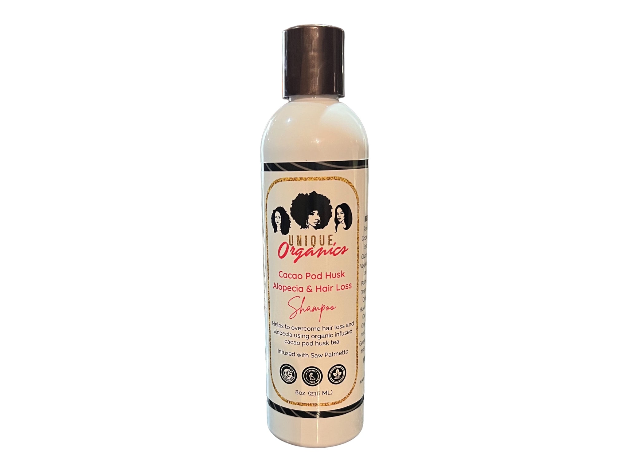 Cacao Pod Husk Alopecia & Hair Loss Shampoo Infused With Saw Palmetto ...