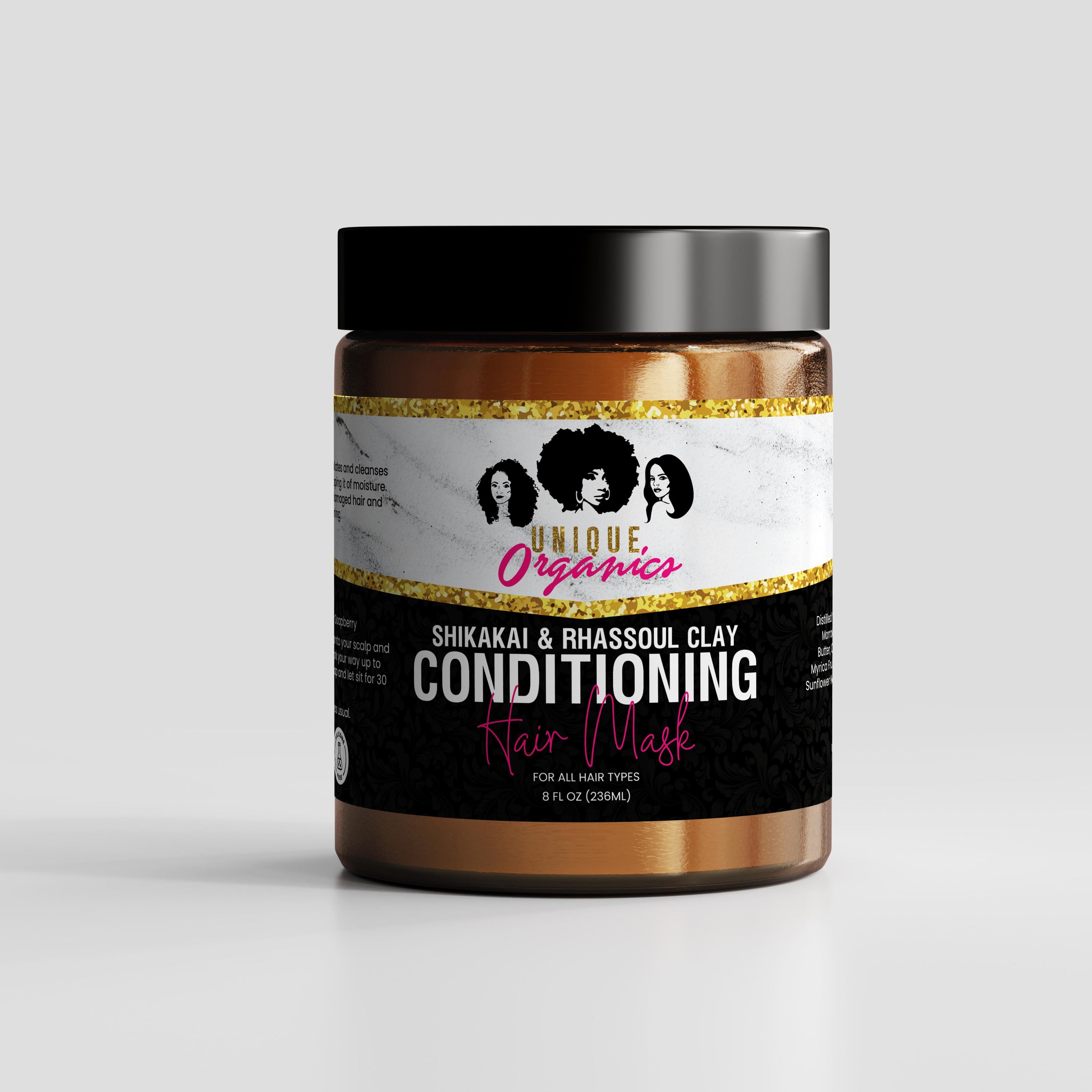 Shikakai and Rhassoul Clay Moisturizing Deep Conditioner/Exfoliating C ...